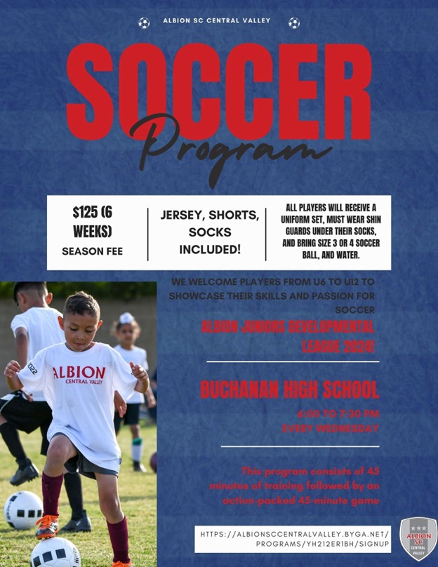 ALBION JUNIORS DEVELOPMENTAL LEAGUE | ALBION SC Central Valley